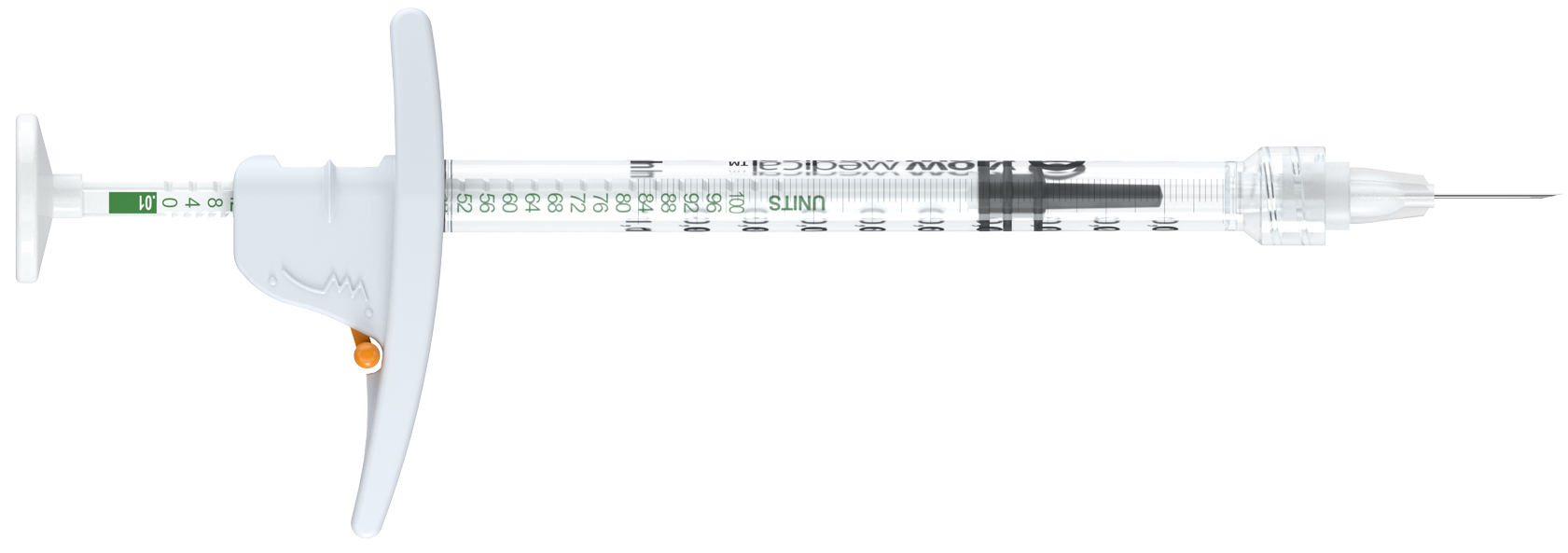 3Dose Syringe Orange 1ml, 10 pcs | Vlow Medical